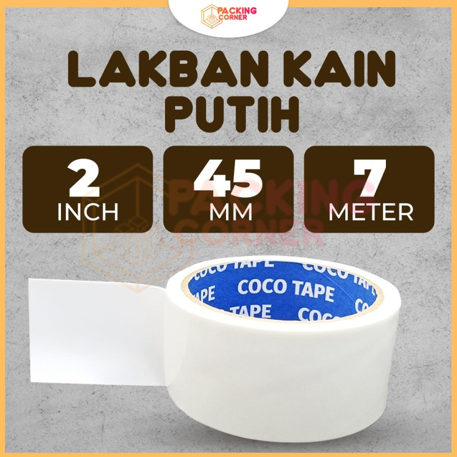 Jual Cloth Tape Lakban Isolasi Kain Linen Jilid Hitam 2 Inch 45mm 7 M ...