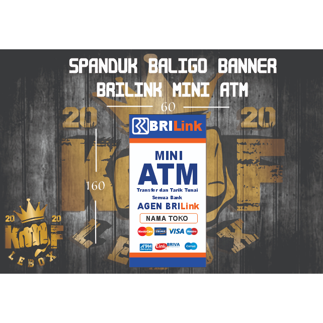 Jual CETAK SPANDUK BALIGHO BANNER MURAH MINI ATM BRILINK XBANNER ...