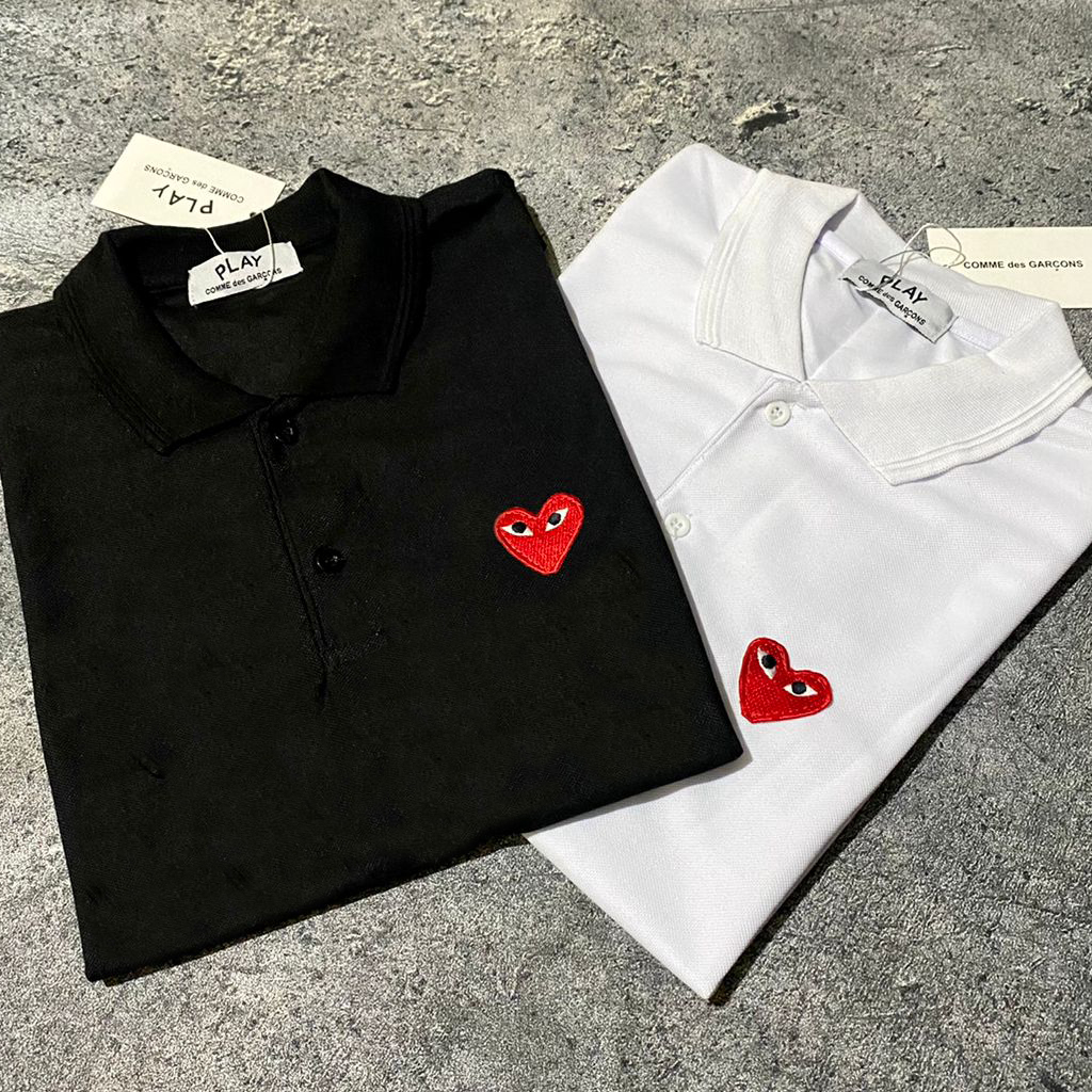 Jual KAOS POLO PLAY CDG LOGO / POLO SHIRT PLAY CDG / KAOS POLO CDG ...