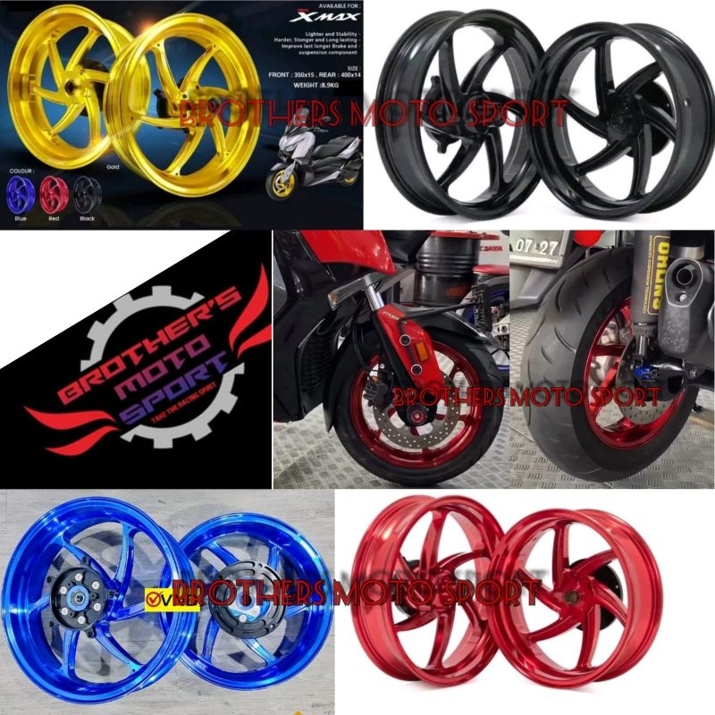 Jual velg vnd six star xmax new velg xmax connected pelek racing xmax ...