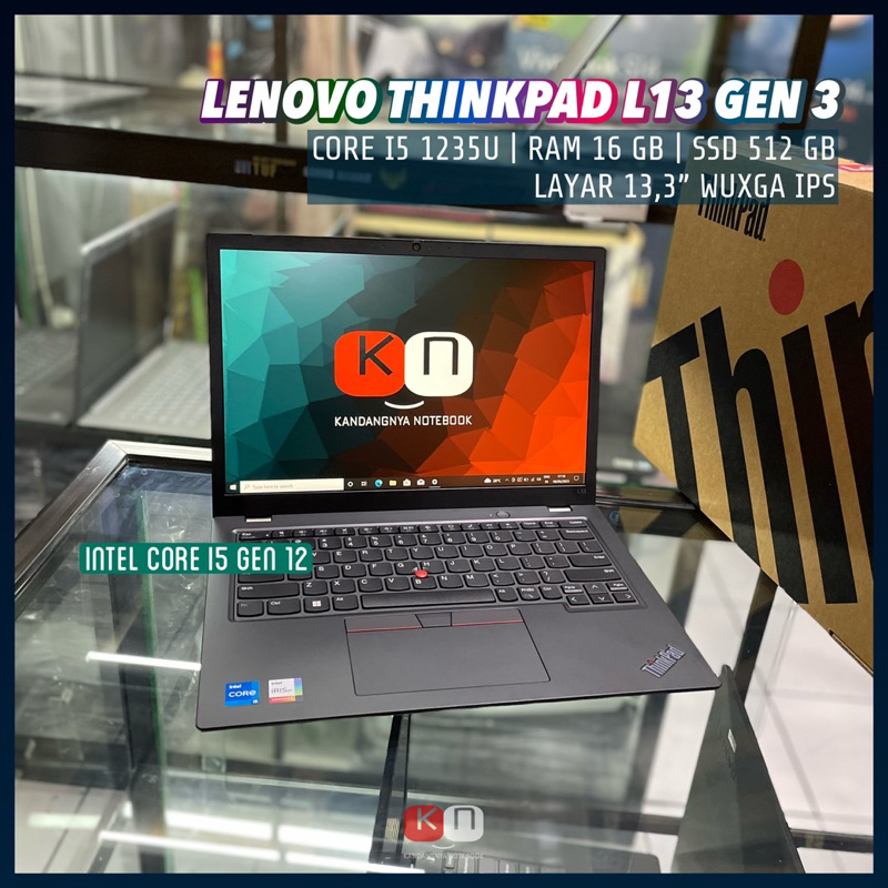 Jual Lenovo Thinkpad L13 Gen 3 I5 1235u Gen 12 Ram 16 Ssd 512 Gb