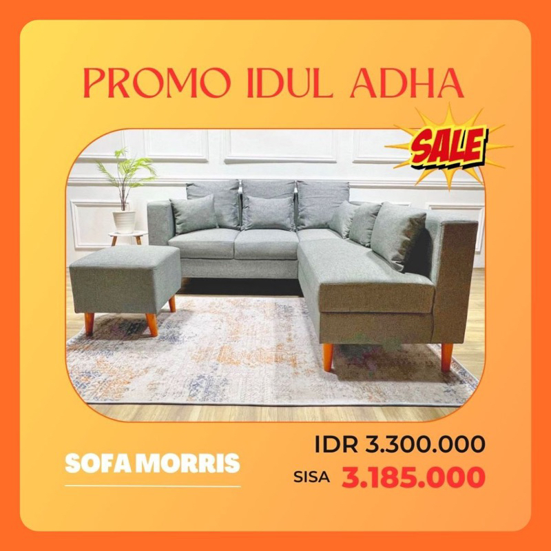 Jual NEON Sofa Morris | Sofa Sudut | Sofa Ruang Tamu Minimalis | Sofa Scandivanian | Sofa Retro ...