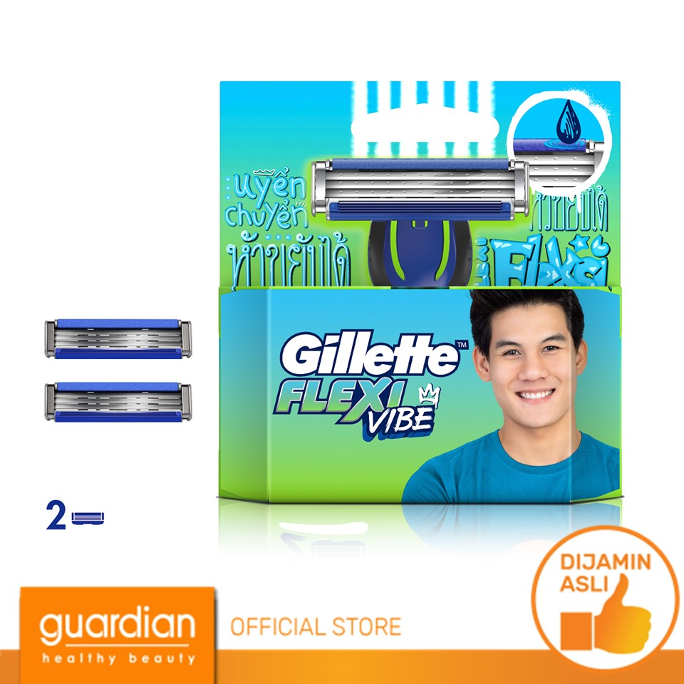 Jual GILLETTE Flexi Vibe 2 Pisau Cukur Refill Isi Ulang | Shopee Indonesia