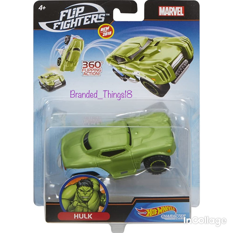 Jual Hot Wheels Character Flip Fighters Hulk Marvel Avengers Diecast ...