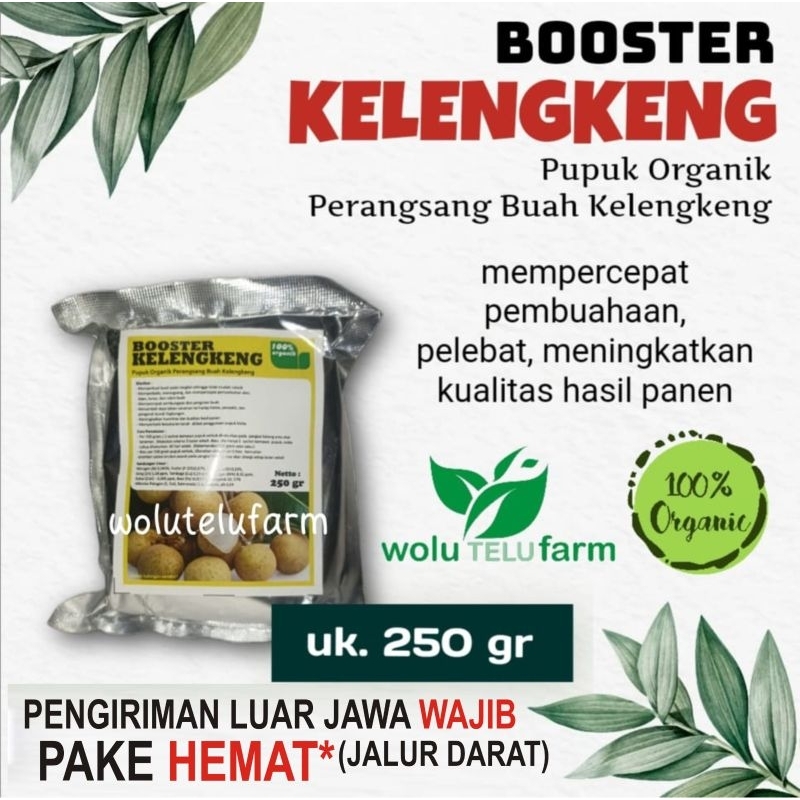 Jual pupuk organik booster kelengkeng perangsang buah serbuk uk. 250 gr | Shopee Indonesia