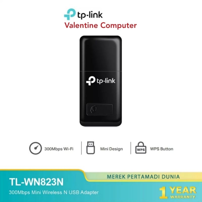 Jual TP-LINK TL-WN823N / 823N WIRELESS N USB ADAPTER 300Mbps Garansi ...