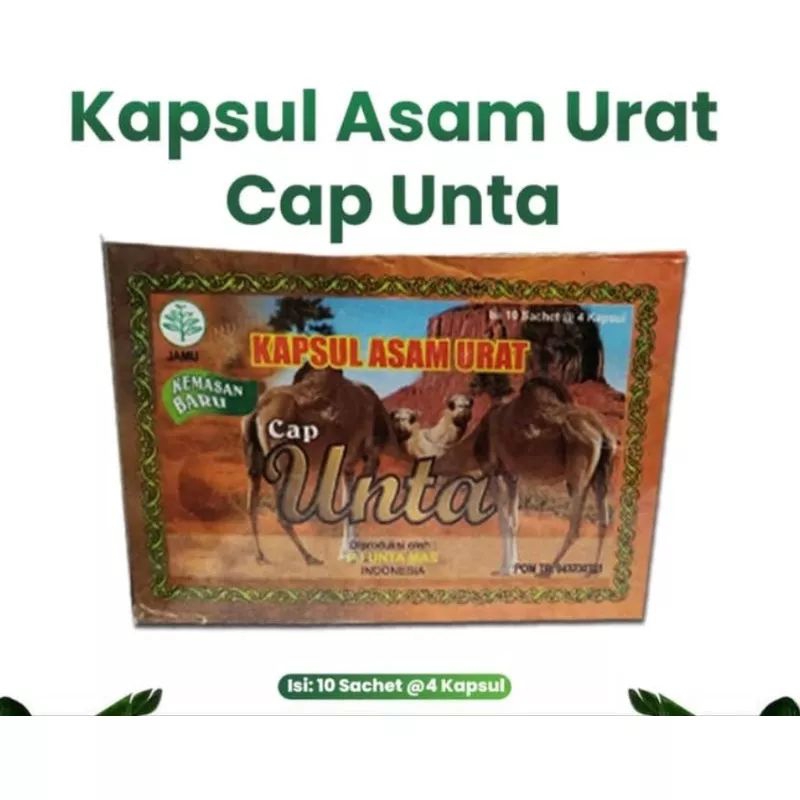 Jual Kapsul Herbal Cap Unta Asam Urat Pegal Linu | Shopee Indonesia