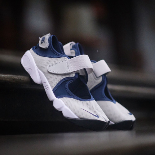 Jual Air Rift Ninja Grey Navy Sneaker Sepatu Running | Shopee Indonesia