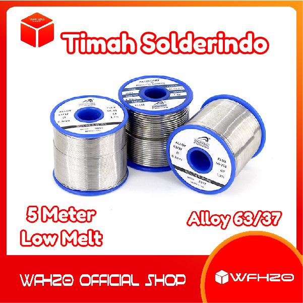 Jual Timah Kawat Solder Solderindo 0.6mm 0.8mm Alloy 63/37 High Quality ...