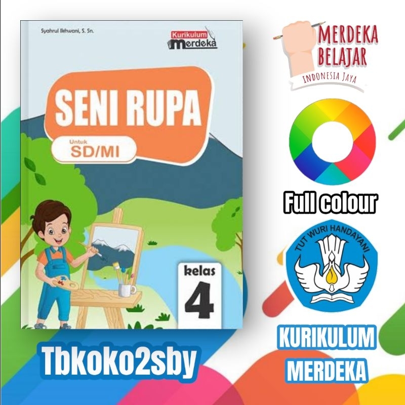 Jual BUKU SENI RUPA SD KELAS 4 KURIKULUM MERDEKA KURMER WAHANA KARYA JAYA 2023 | Shopee Indonesia