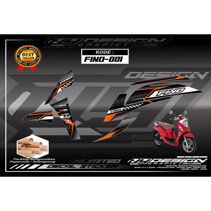 Jual STICKER MOTOR YAMAHA FINO Decal Sticker Striping Yamaha Fino ...