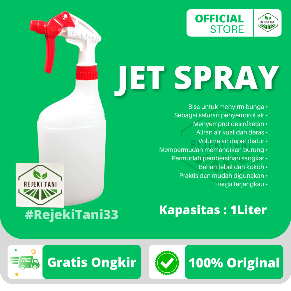 Jual Alat Semprotan Sprayer Botol JETSPRAY 1 Liter Semprot Burung Hewan ...