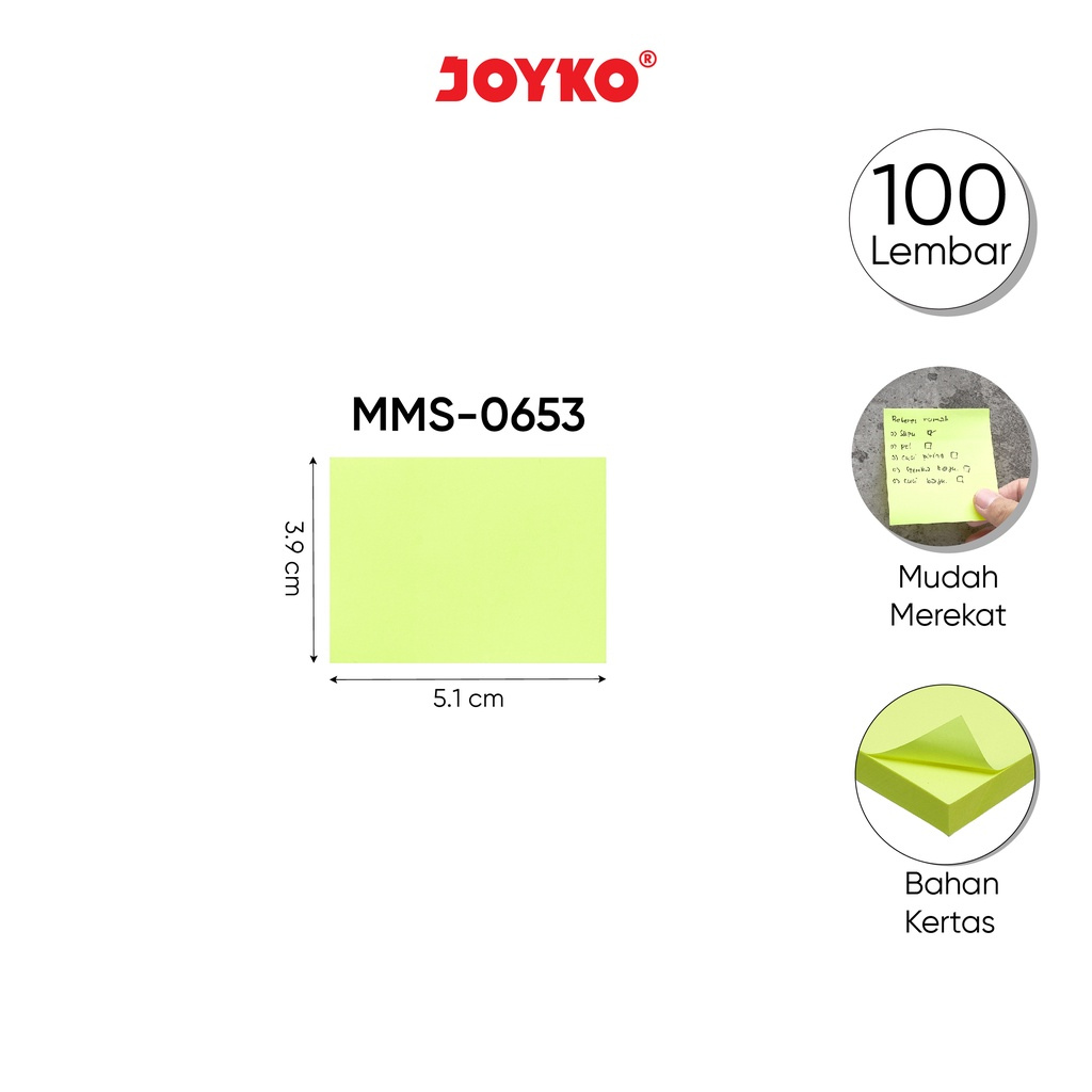 Jual Sticky Notes Mini (Mini Memo Stick) Joyko MMS-0653 | Shopee Indonesia