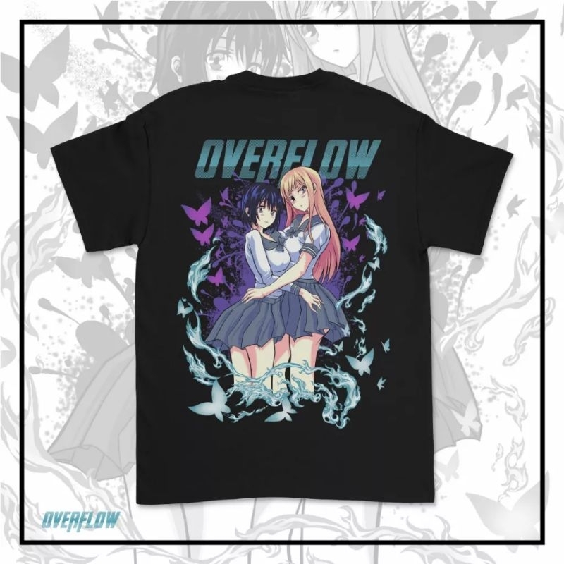 Jual Kaos Anime Overflow Ayane X Kotone/Kaos distro | Shopee Indonesia