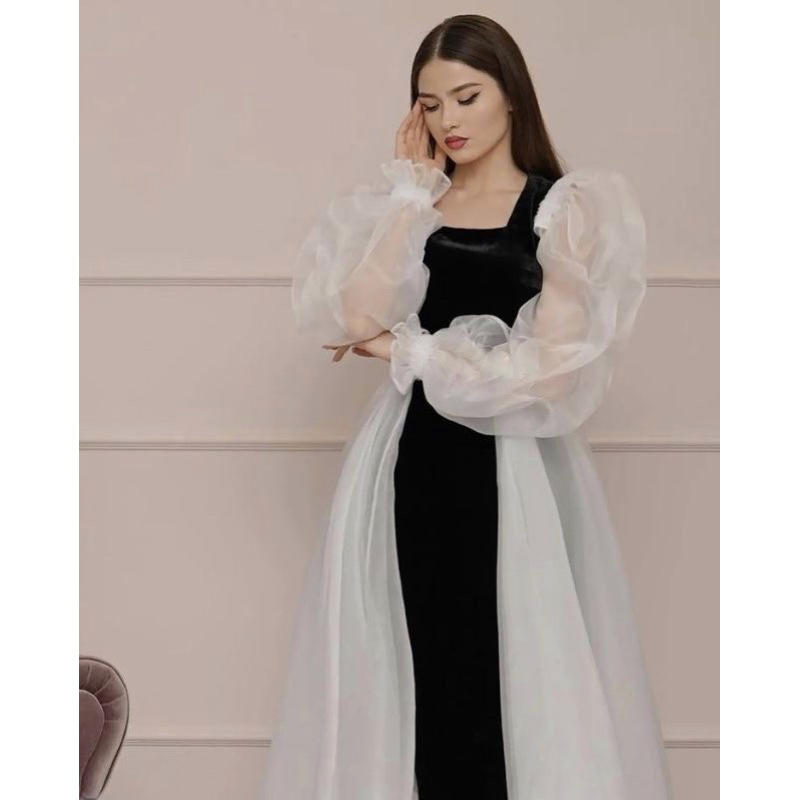 Jual LATERN GOWN - Gaun pesta wanita dress party promnight organza maxi ...