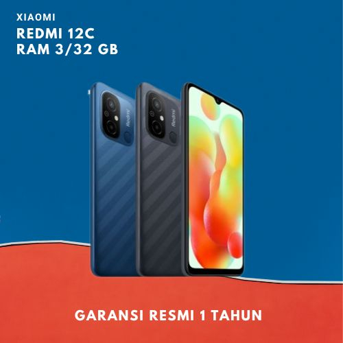 Jual Xiaomi Redmi 12C (3GB/32GB) MediaTek Helio G85 50MP AI Dual Kamera ...