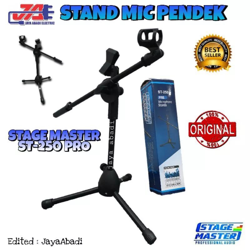 Jual STAND MIC PENDEK MEJA STAGE MASTER ST 250 FREE 2 HOLDER MIC ...
