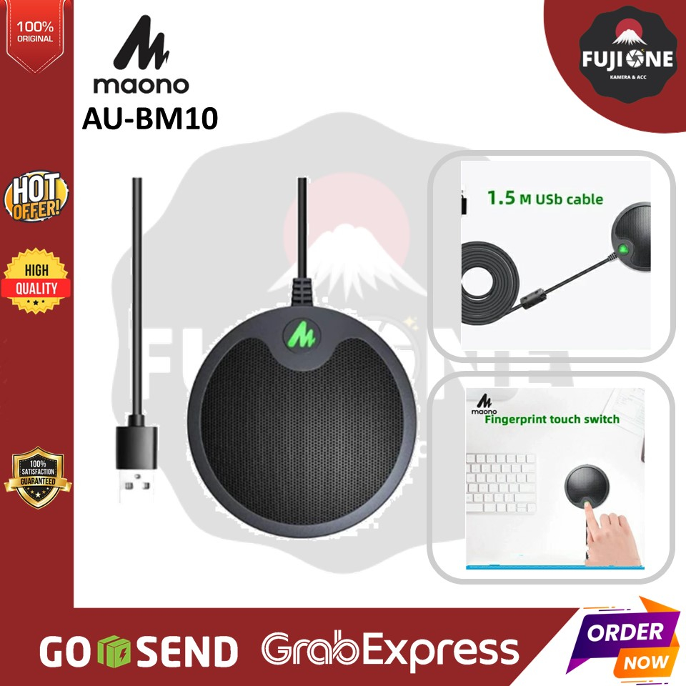 Jual MAONO AU-BM10 USB Conference Microphone Metal Boundary Desktop Mic ...