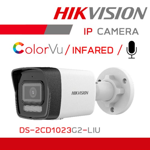 Jual HIKVISION IP CAMERA 2MP DUAL LIGHT BULLET AUDIO DS-2CD1023G2-LIU ...