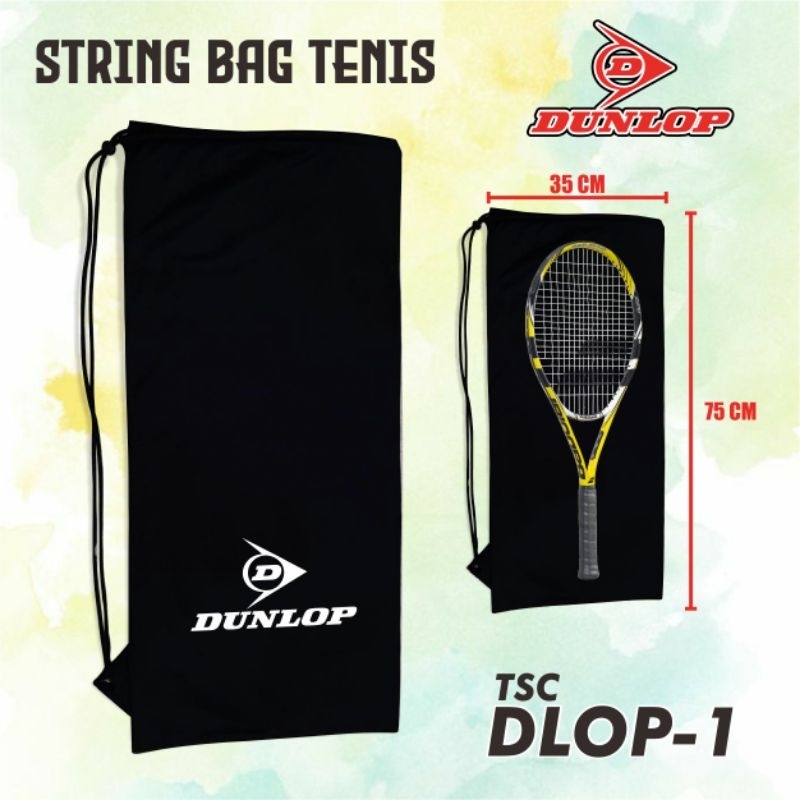 Jual Tas raket tenis lapangan string bag tennis tas serut kain raket ...
