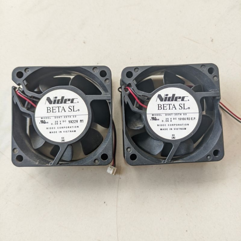 Jual fan dc nidec 35V 0.06A fan dc 6 × 6 cm fan dc ball bearing ...