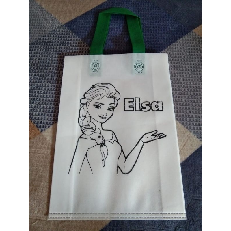Jual tas lukis/mewarnai tote bag,tali panjang warna,bahan tebal ...