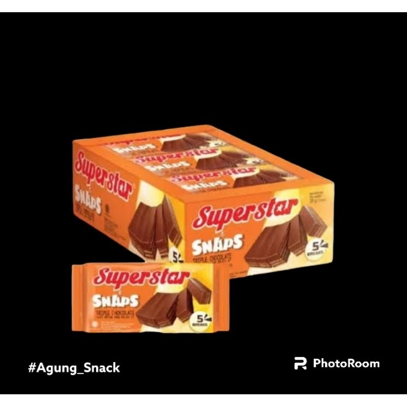 Jual Superstar Snap Triple Chocolate ( 1Box | 12bksb)@28gram | Shopee ...