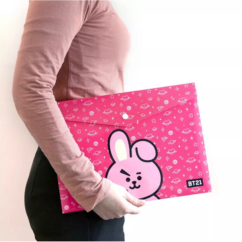 Jual Map Plastik A4 BT21 BTS Folder Keeper File Dokumen button Tata ...