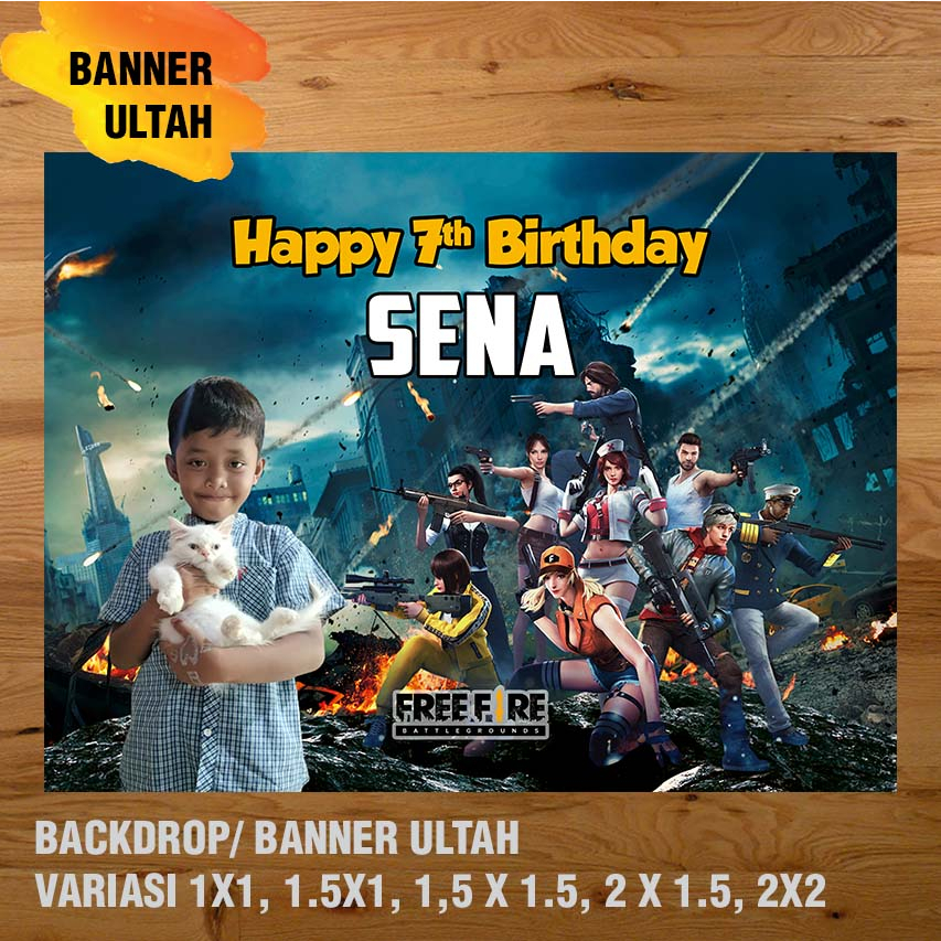 Jual Free Fire BANNER/ BACKDROP/ SPANDUK ULANG TAHUN UL-TAH | Shopee ...