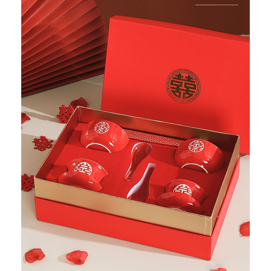 Jual LECORA Mangkok + Cangkir Ceramic Set Chinese PHANGTEH / SANGJIT ...