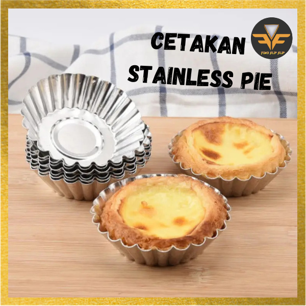 Jual Cetakan Pie Bunga Mini Stainless Steel Cupcake Muffin Sus Pie Susu ...