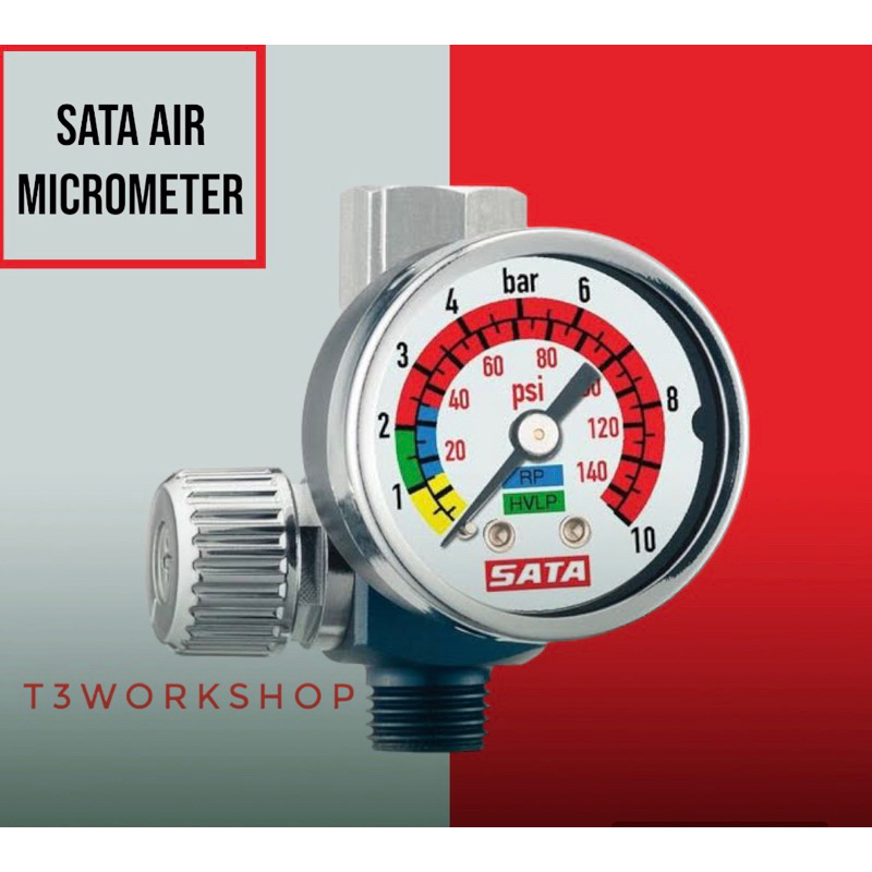 Jual SATA air micrometer with gauge tekanan angin sata ORIGINAL ...