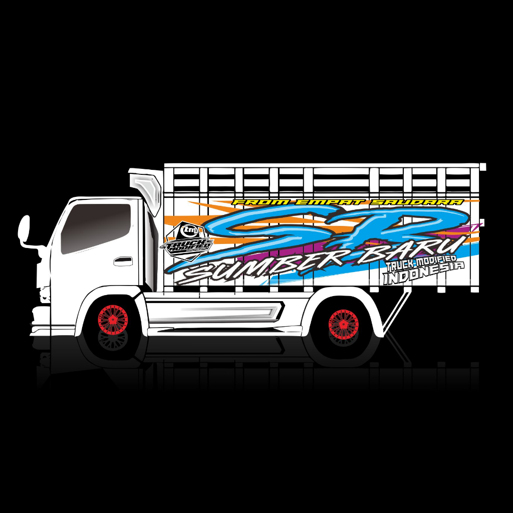 Jual sticker stiker bak truk canter hino giga | Shopee Indonesia