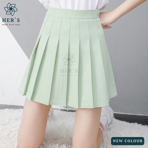 Jual Her's - NEW COLOR Lulla Skirt - Mini Skirt Pleated Plain Rok ...
