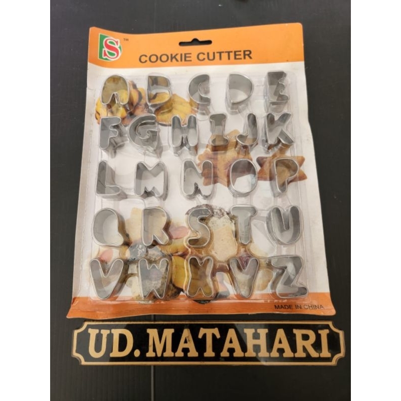 Jual Cookie Cutter Alphabet Stainless / Cetakan Kue Huruf | Shopee ...