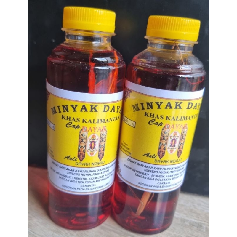 Jual Minyak Urut Dayak Kalimantan kemasan botol plastik isi 250 ml ...