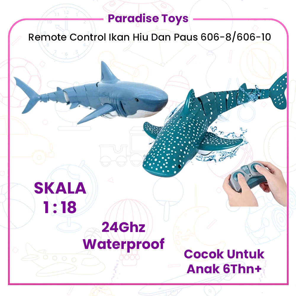 Jual Mainan Rc Ikan Hiu 2.4Ghz Bisa Berenang di air / Mainan Anak ...