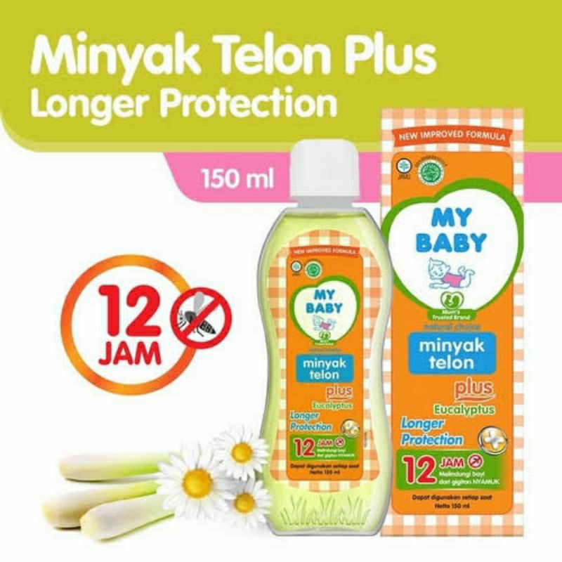 Jual My Baby Minyak Telon Plus Eucalyptus Longer Protection 12 Jam 150 ...