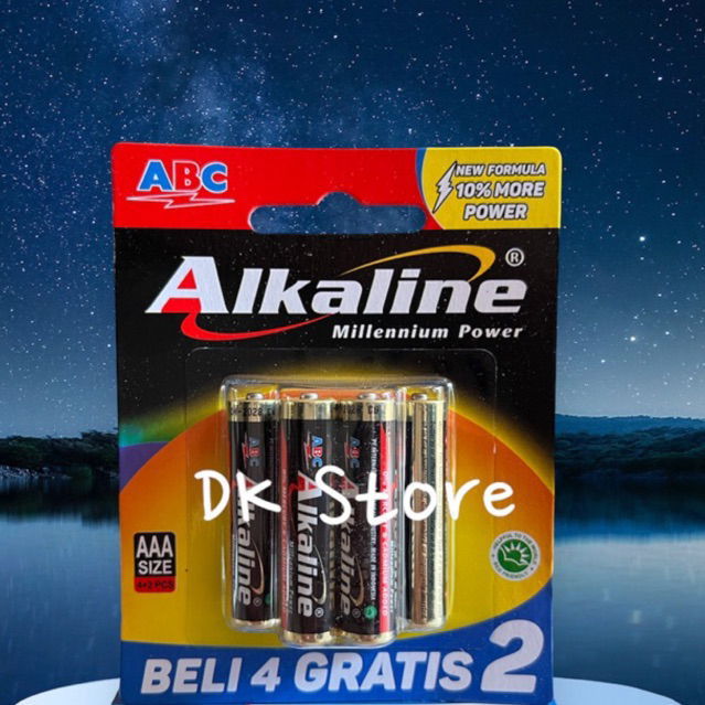 Jual Baterai batre Alkaline AAA A3 isi 6 pcs Expired 2030 | Shopee ...