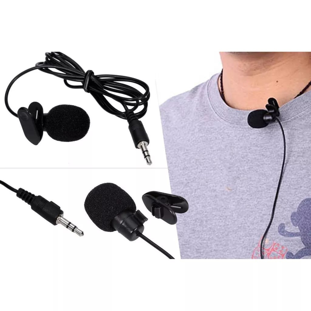 Jual CLIP ON MICROPHONE YOUTUBER / KLIP ON MIC 3.5mm For Smartphone ...