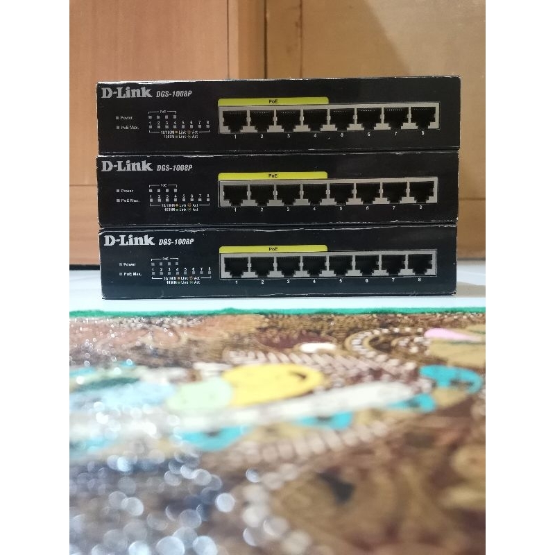 Jual Dekstop Switch Dlink DGS-1008P 8 Port Gigabit POE Metal Casing ...