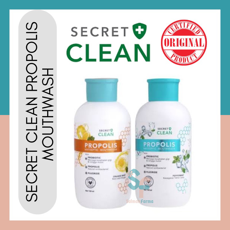 Jual SECRET CLEAN Propolis Antiseptic Mouthwash 150ml | Shopee Indonesia