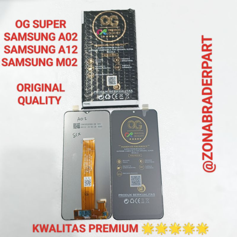 Jual LCD + TS SAMSUNG A02/A12/M02 OG SUPER ORIGINAL QUALITY / MEETO ...