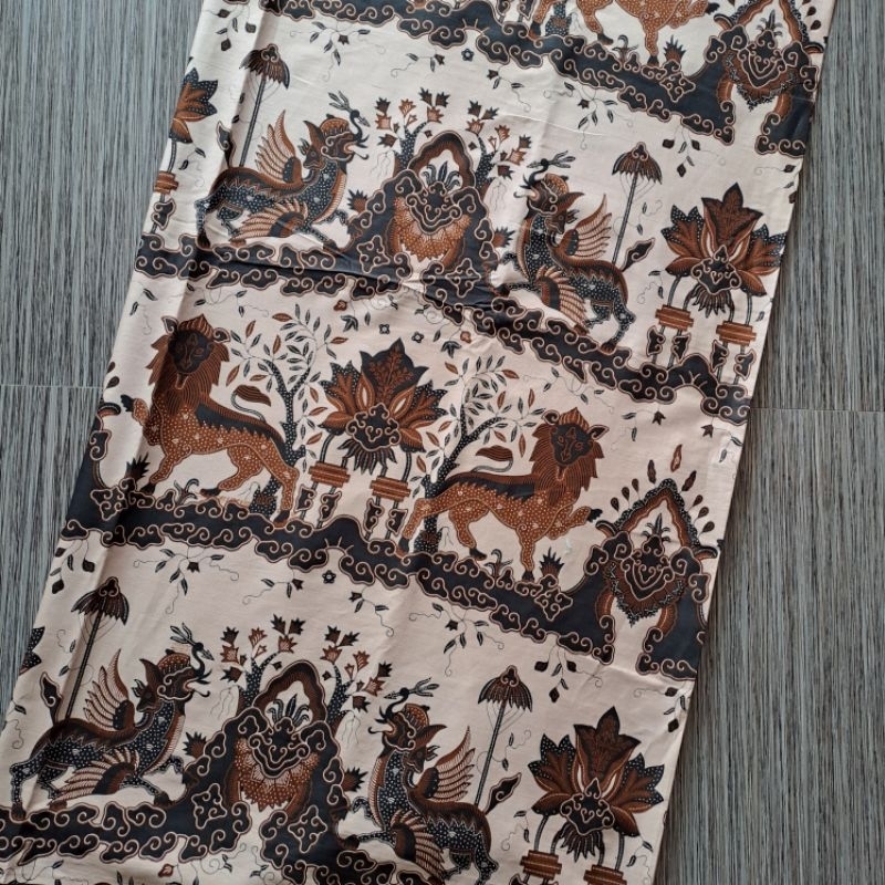 Jual Kain Batik Printing Motif Singo Barong Khas Cirebonan Seragam Bridesmaid Tradisional Mewah ...