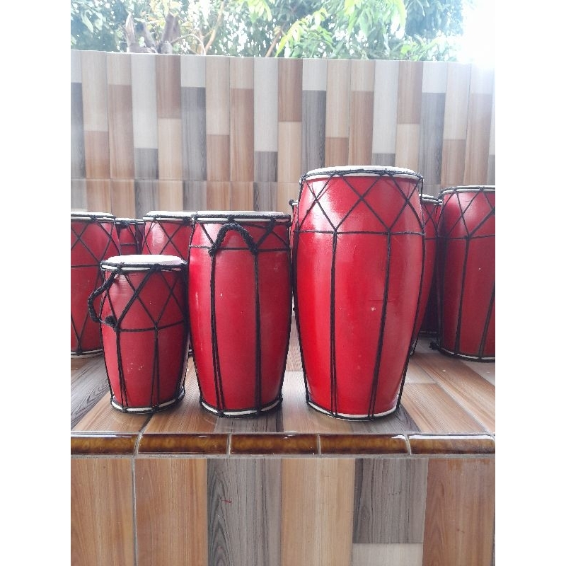 Jual gendang anak uk 20cm 25cm dan 30cm/gendang jaranan/gendang mainan ...