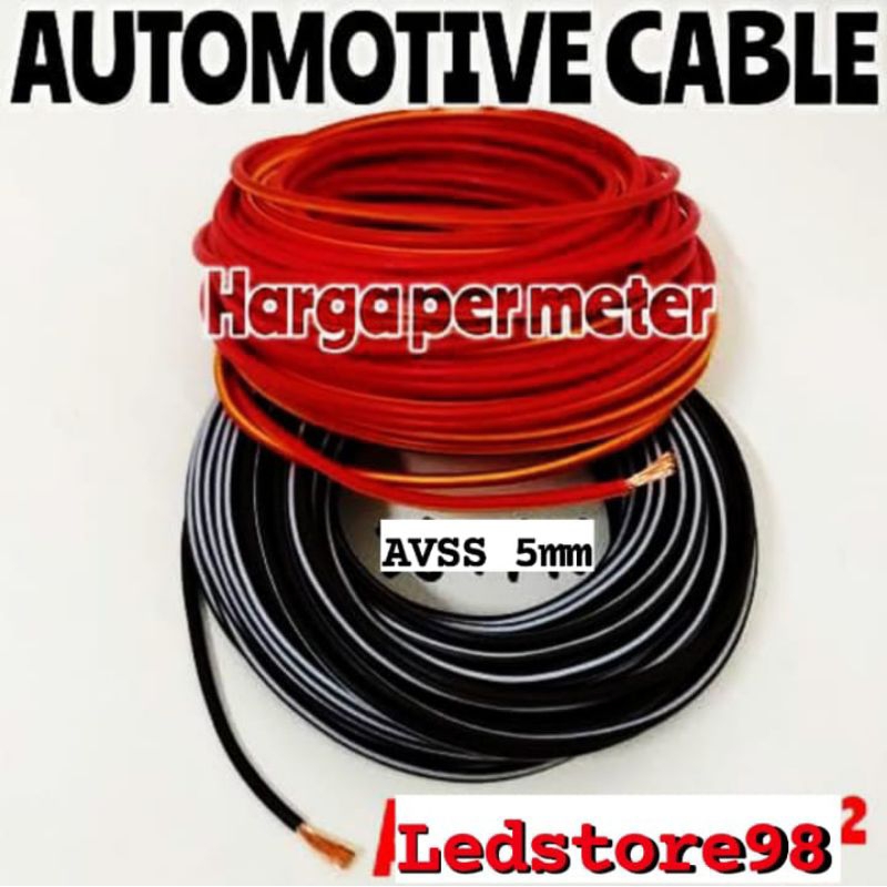 Jual KABEL INSTALASI MOTOR MOBIL DIAMETER 5MM | Shopee Indonesia