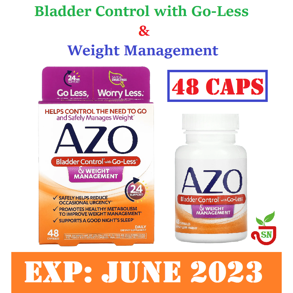 Jual Azo, Bladder Control with Go-Less & Weight Management, 48 Capsules ...