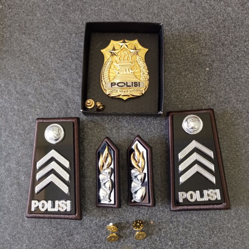 Jual PAKET ATRIBUT HEMAT BINTARA BRIGADIR | Pangkat monogram kewenangan ...
