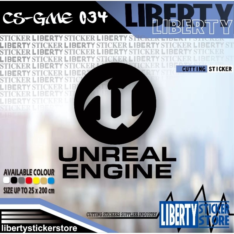 Jual unreal engine logo cutting sticker | unreal engine logo cutting ...