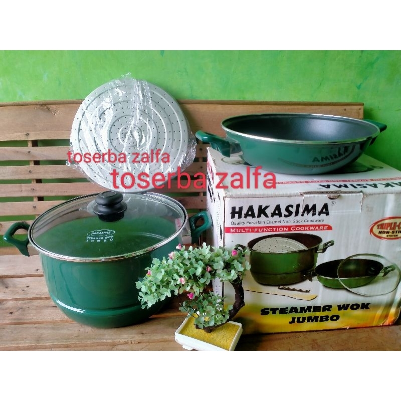 Jual HAKASIMA STEAMER WOK JUMBO ORIGINAL KUKUSAN WAJAN HAKASIMA ...